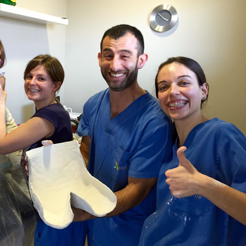 Asientos de yeso y material termoplástico en Cefine - Cefine